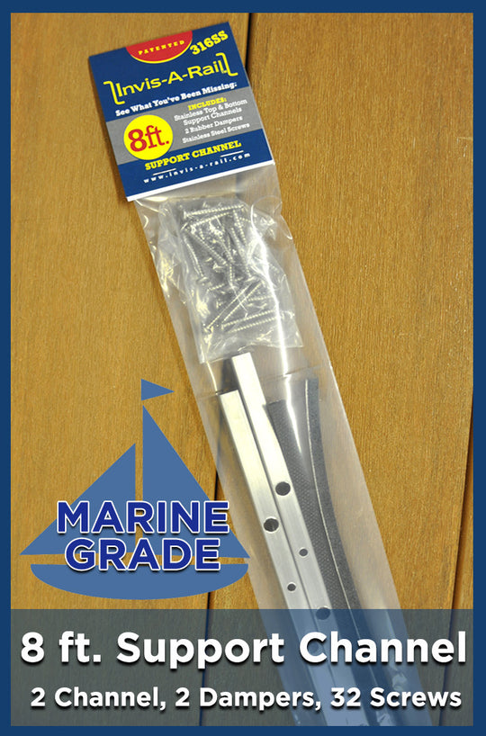 *8ft Support Channel Kit - PREMIUM DUPLEX 2205 Stainless Steel Marine ...
