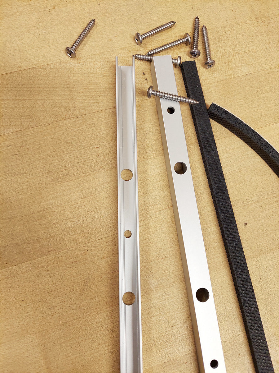 *8ft ANODIZED ALUMINUM Support Channel Kit | InvisARail®